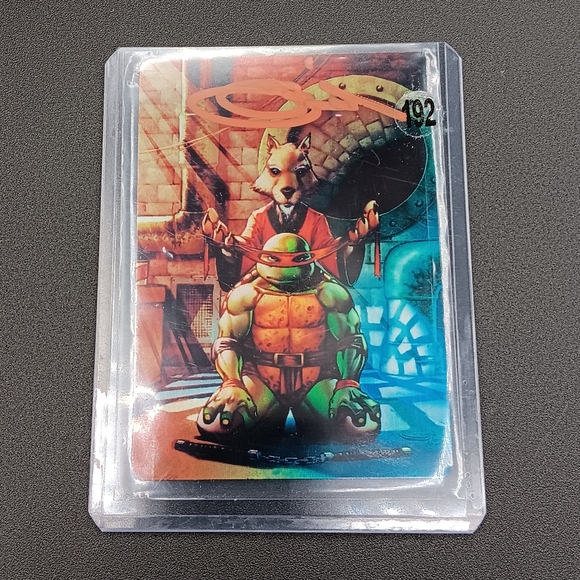 sajad shah | Other | Tmnt Raphael Splinter Metal Card Signed By Sajad ...